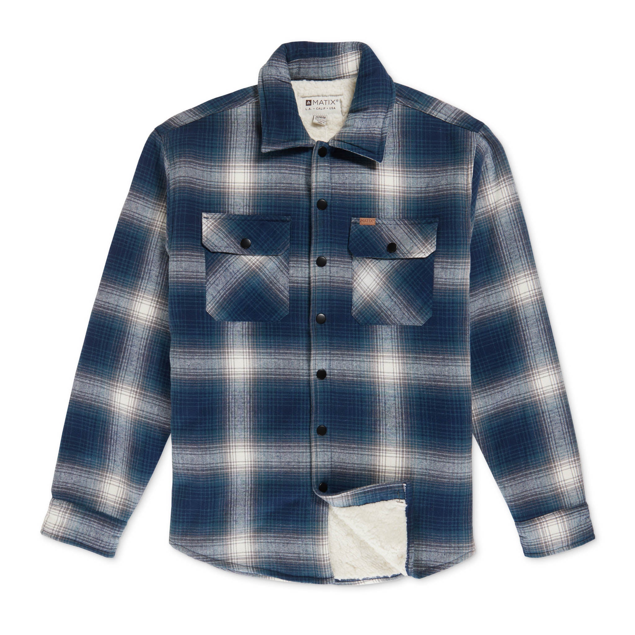 Ridge Flannel Sherpa Shirt Jacket – MatixClothing